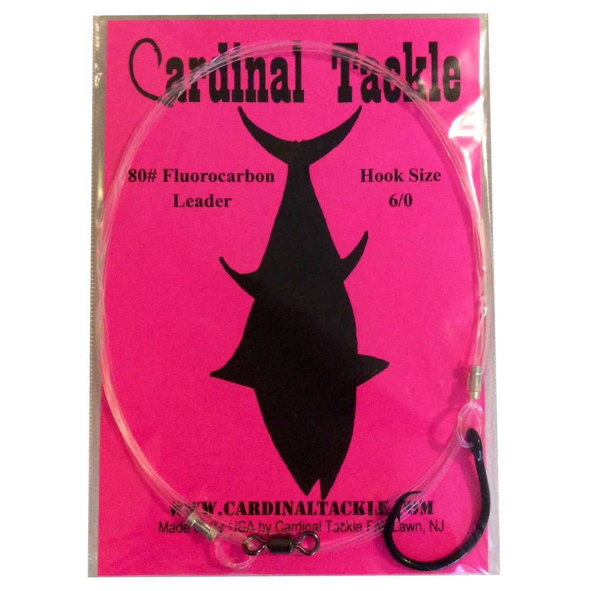 80# Fluorocarbon Tuna Rig - 6/0 Circle Hook – Cardinal Tackle